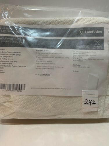 CareFusion Sterile Dry PreOp Skin Prep Tray Surgical Veterinary Medical ...