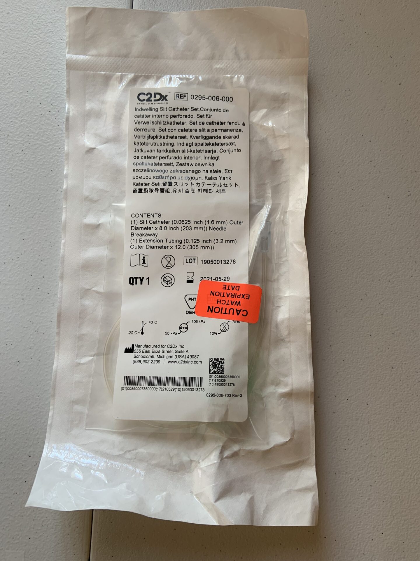 STRYKER INDWELLING SLIT CATHETER SET - Trinity Med Stores