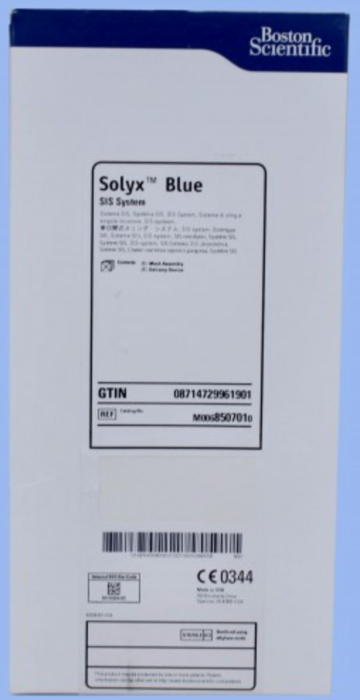 BOSTON SCIENTIFIC SOLYX BLUE SINGLE INCISION SLING (SIS) SYSTEM ...